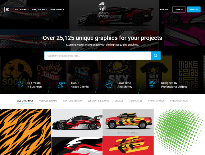 GraphicsToGrab | Web Design Case Study
