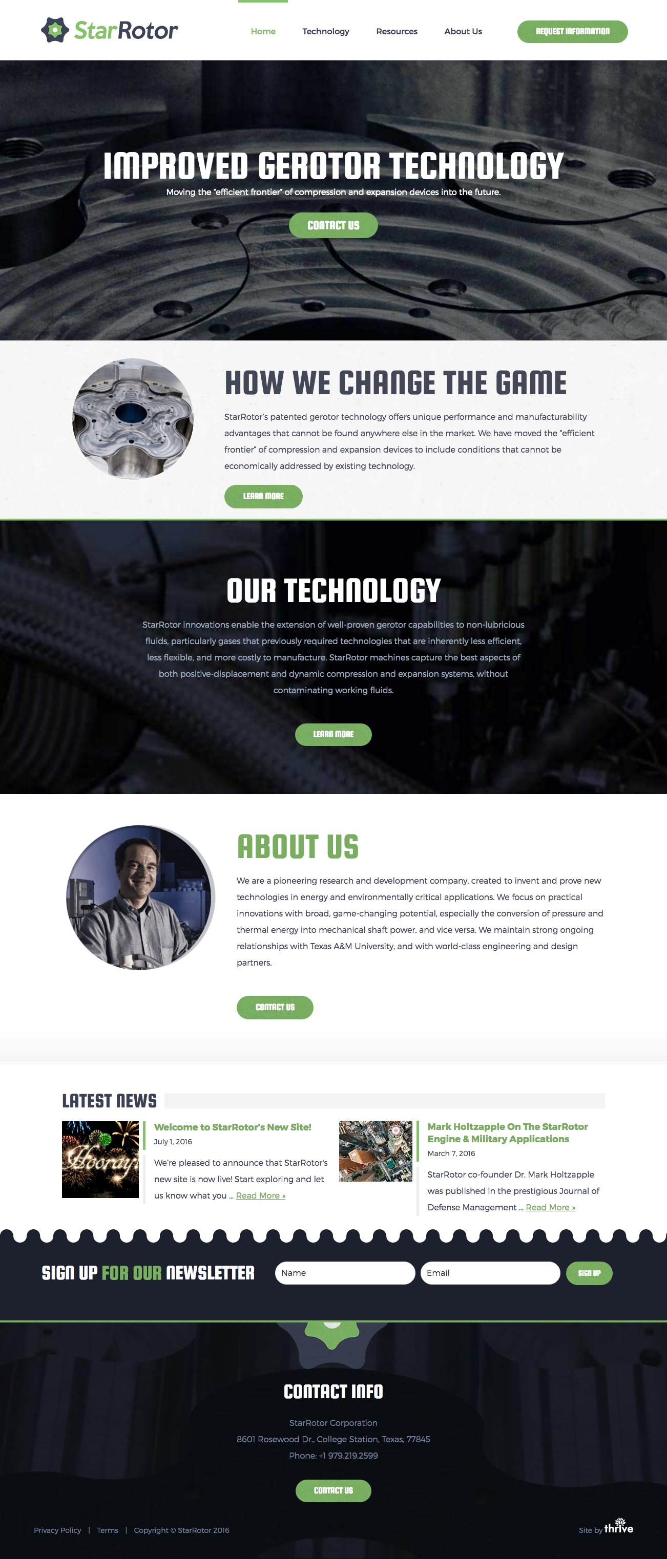StarRotor | Web Design For Manufacturing Companies by Thrive